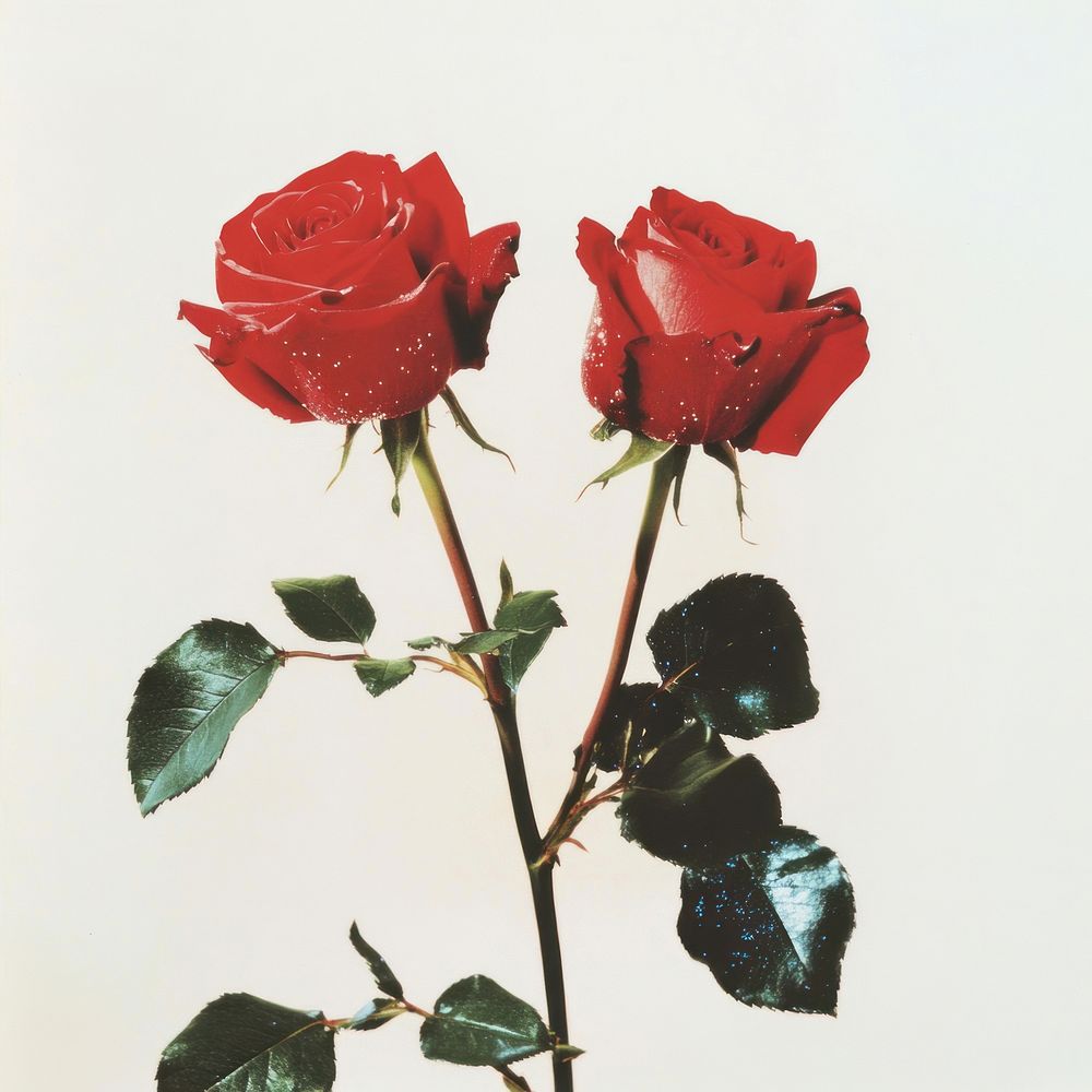 Photography glitter red roses flowers | Free Photo Illustration - rawpixel