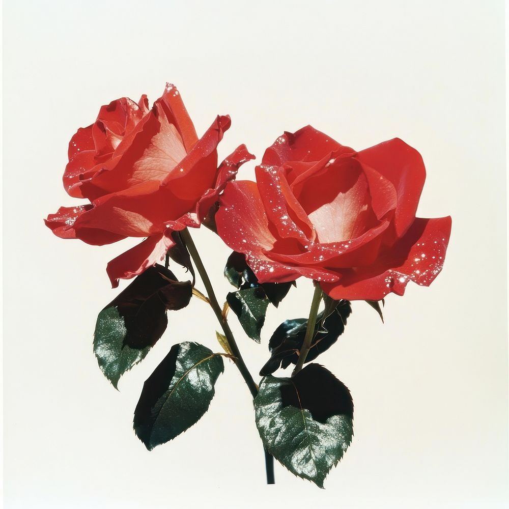Photography glitter red roses illustration | Free Photo Illustration ...