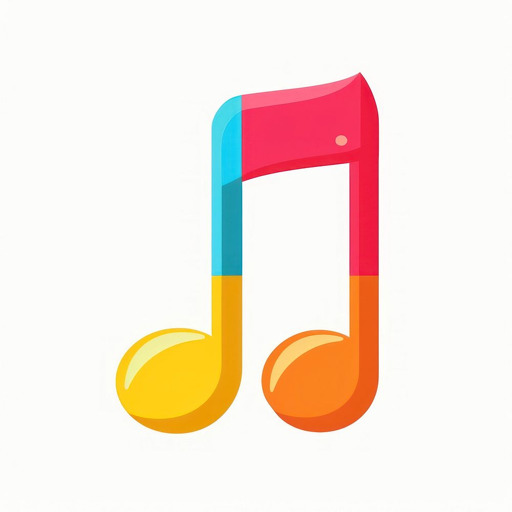 Sixteenth Note bright colors illustration | Free Photo Illustration ...