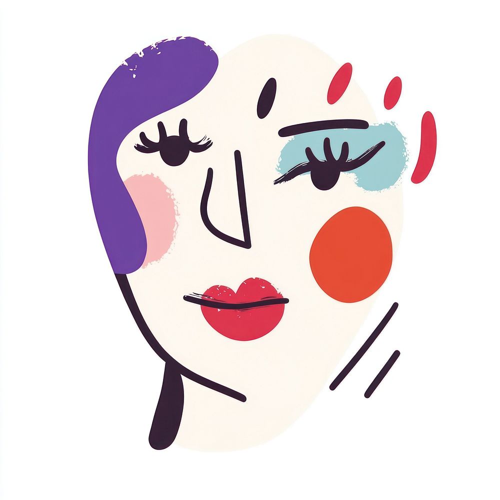 Women face art illustration design. | Free Photo Illustration - rawpixel