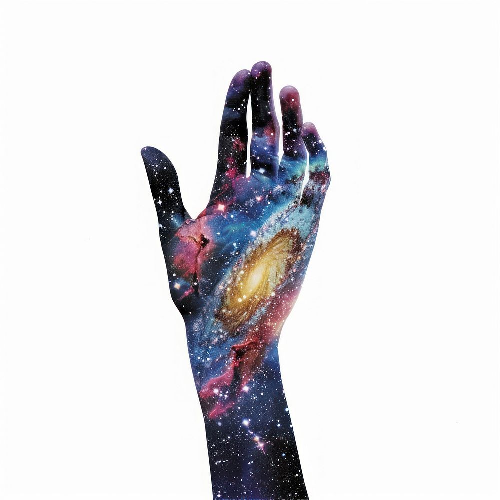 Hand galaxy illustration space-themed celestial. | Free Photo ...