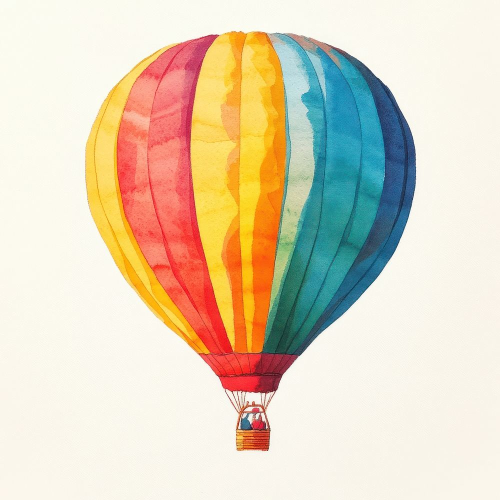 Hot Air Balloon balloon colors | Free Photo Illustration - rawpixel