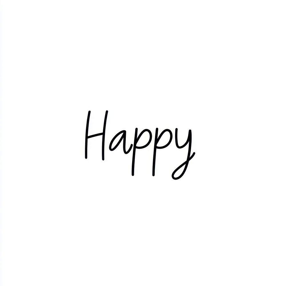 Simple happy text handwriting. | Free Photo Illustration - rawpixel