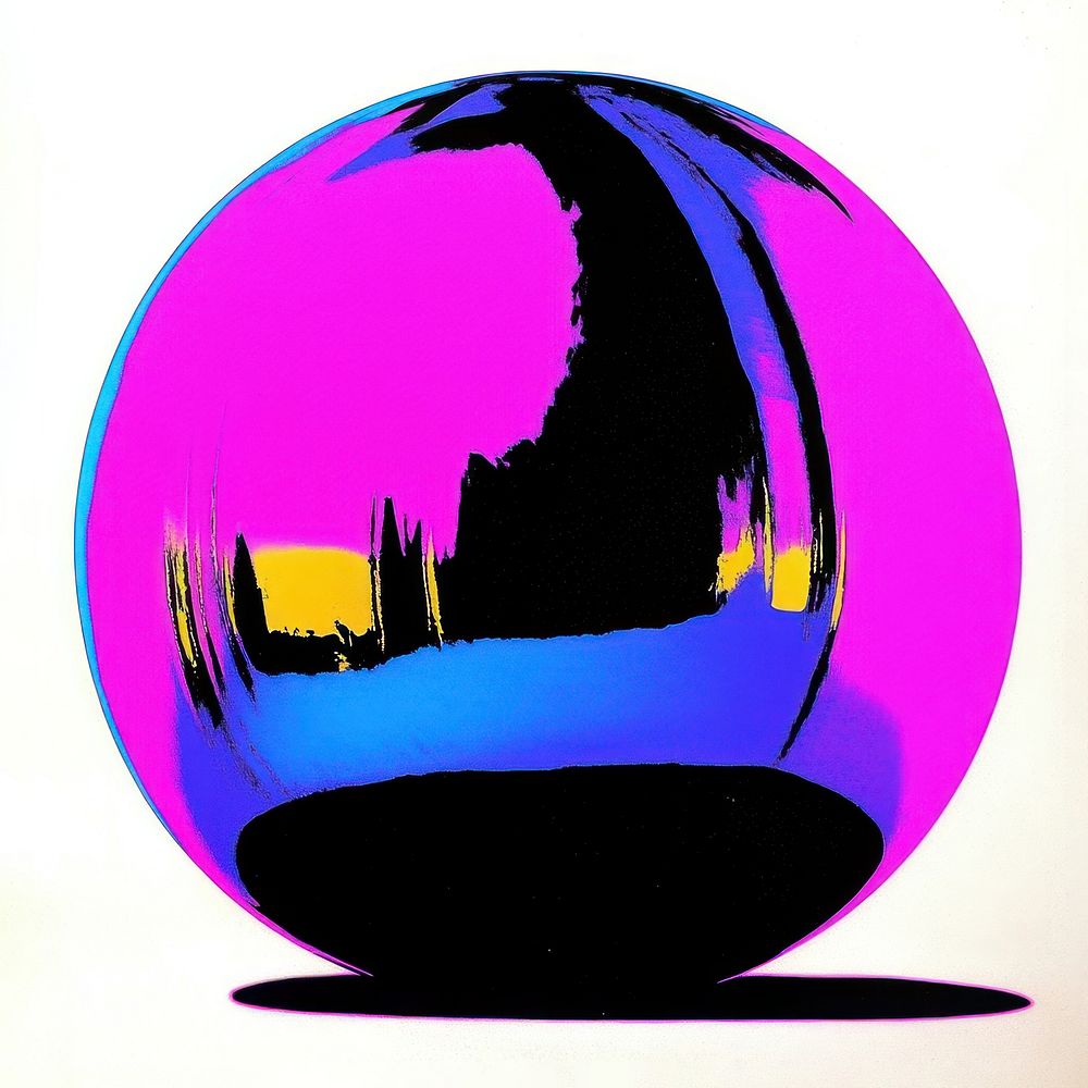 Blured object sphere contemporary illustration. | Free Photo ...