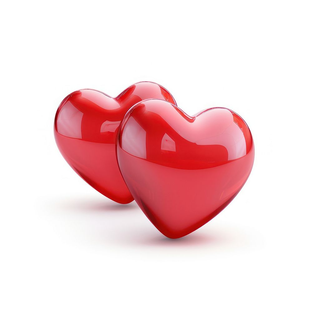 Red two hearts shape illustration | Free Photo Illustration - rawpixel