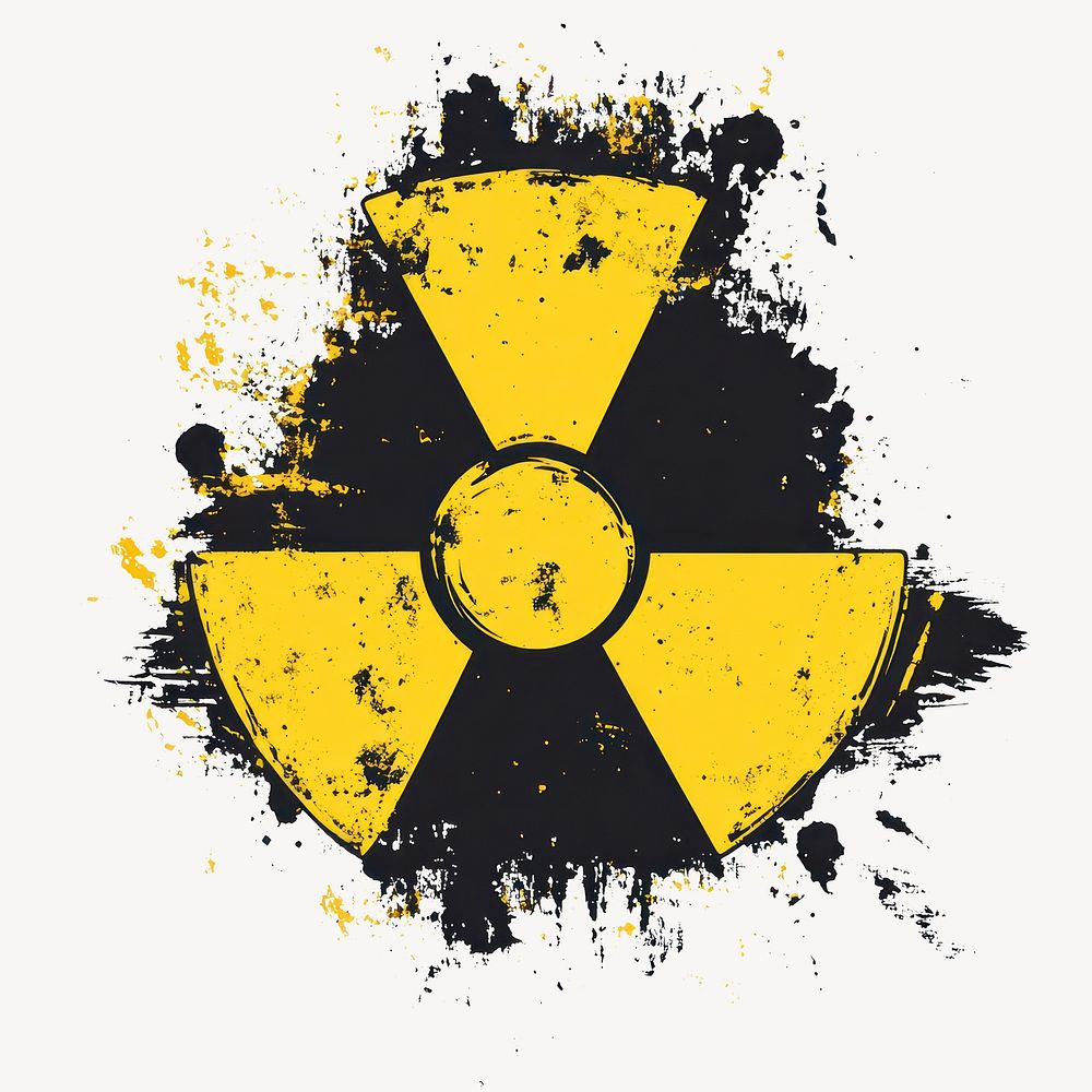 Radioactivity logo symbol yellow radioactive | Free Vector - rawpixel