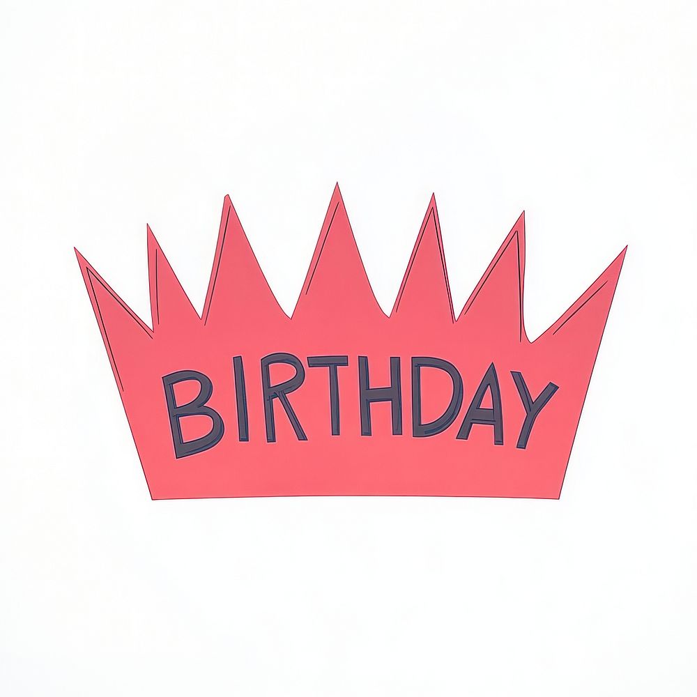 Red paper crown birthday celebration | Free Photo Illustration - rawpixel