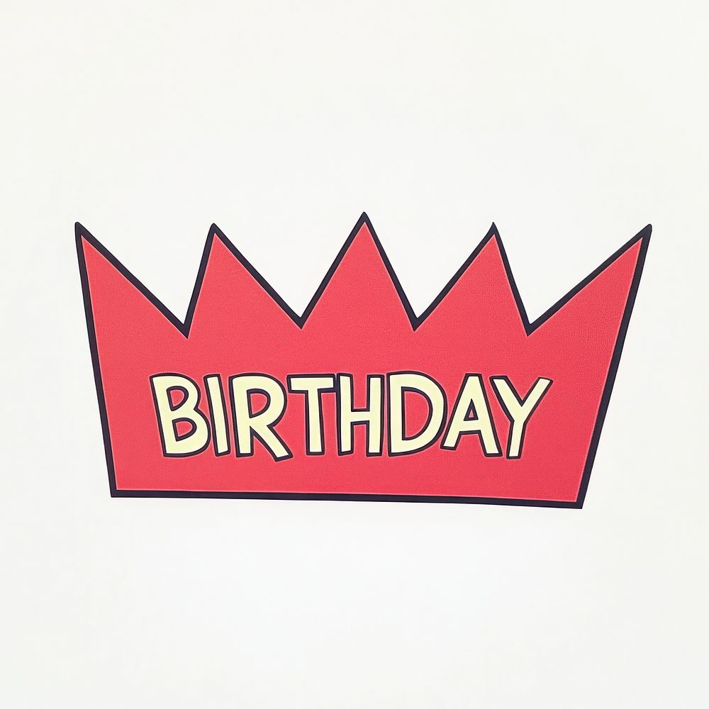 Red paper crown birthday celebration | Free Photo Illustration - rawpixel