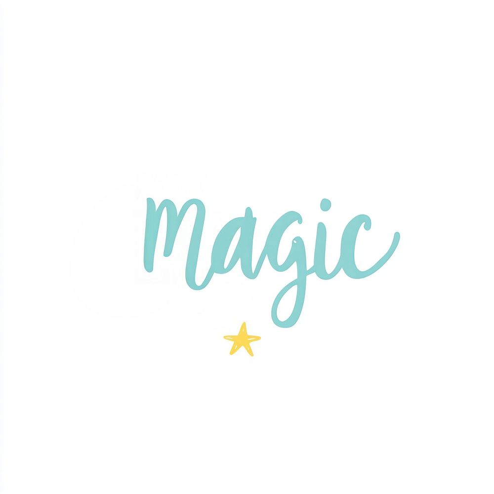 Yellow magic logo blue | Free Photo Illustration - rawpixel