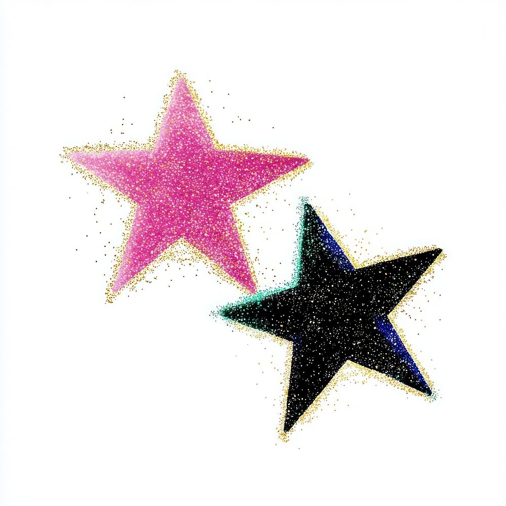 Two sparkle star illustration stars | Free Photo Illustration - rawpixel