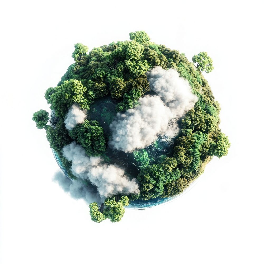 Greenery earth nature planet clouds. | Free Photo - rawpixel