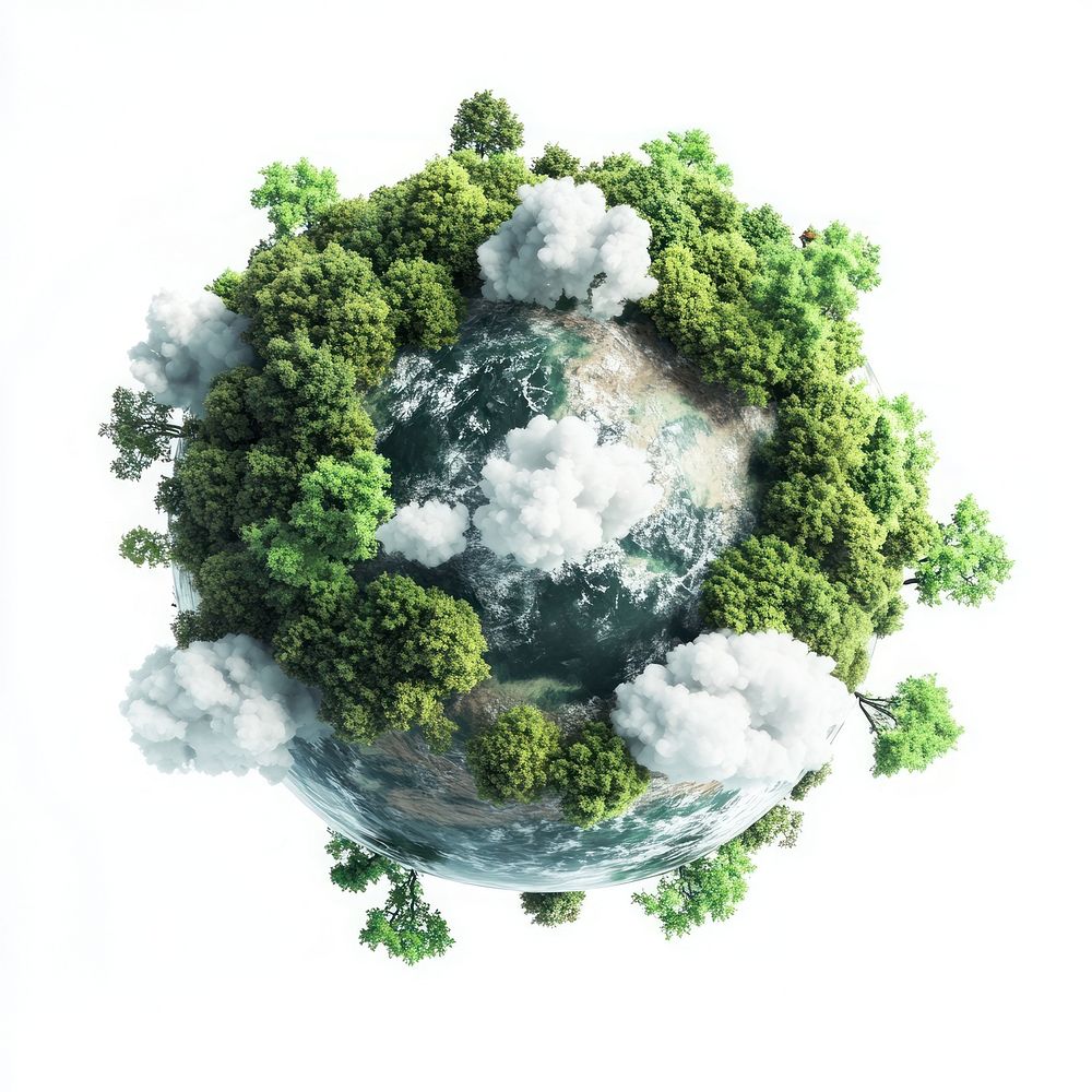 Greenery earth trees nature clouds. | Free Photo - rawpixel