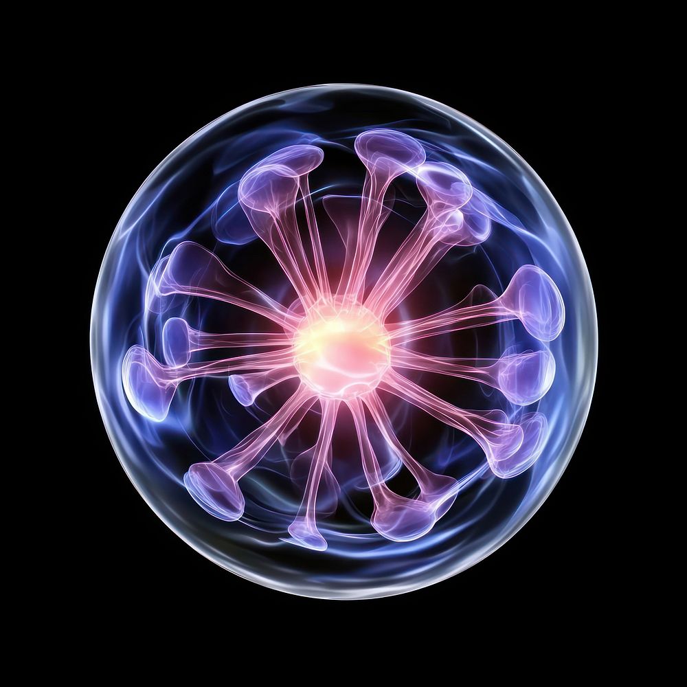 Plasma ball glowing sphere light | Free Photo Illustration - rawpixel