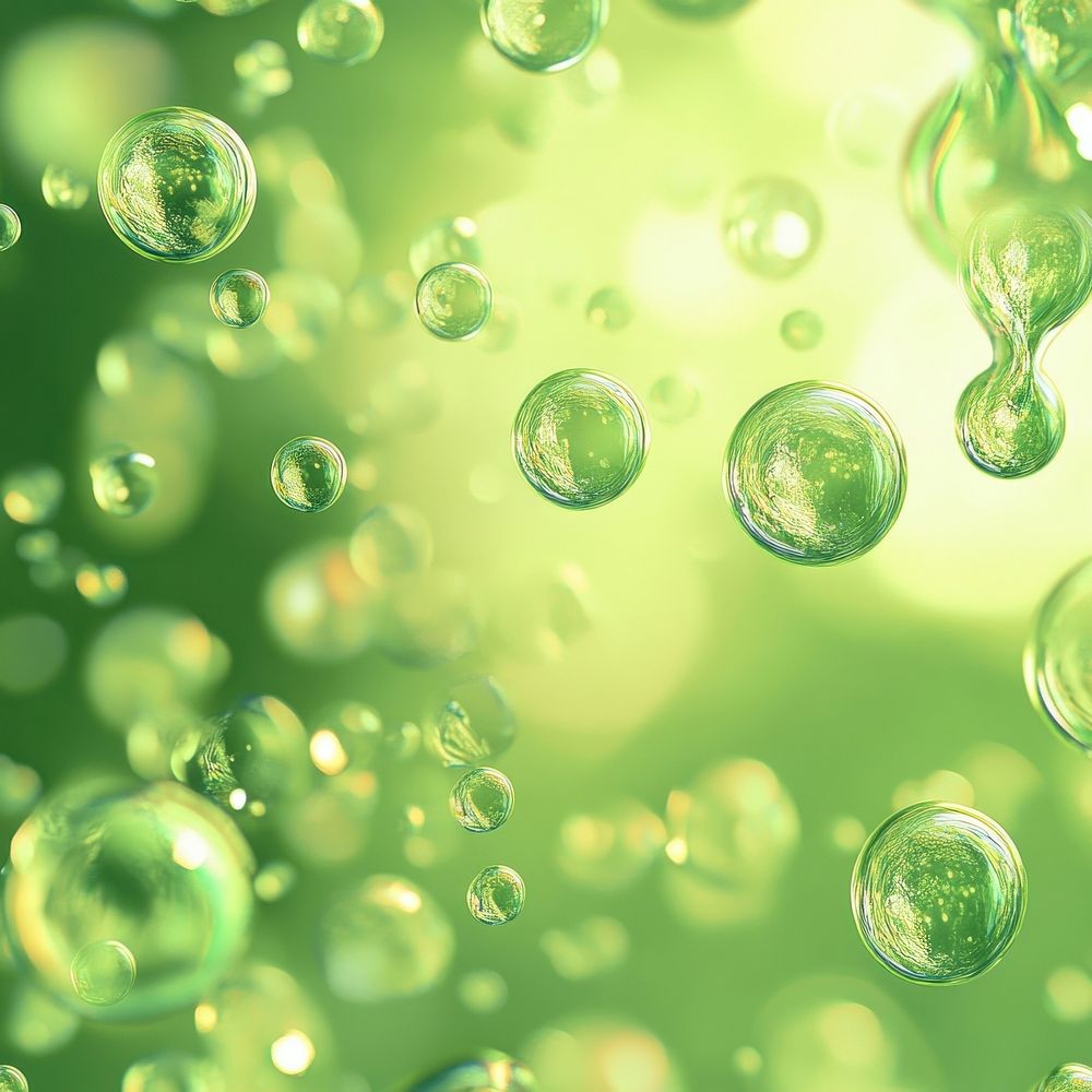 Clean green kokeh illustration bubbles | Free Photo Illustration - rawpixel