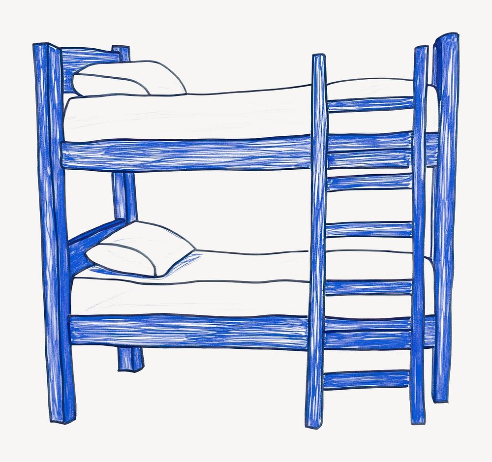 Outline Bunk bed drawing furniture | Free Vector - rawpixel