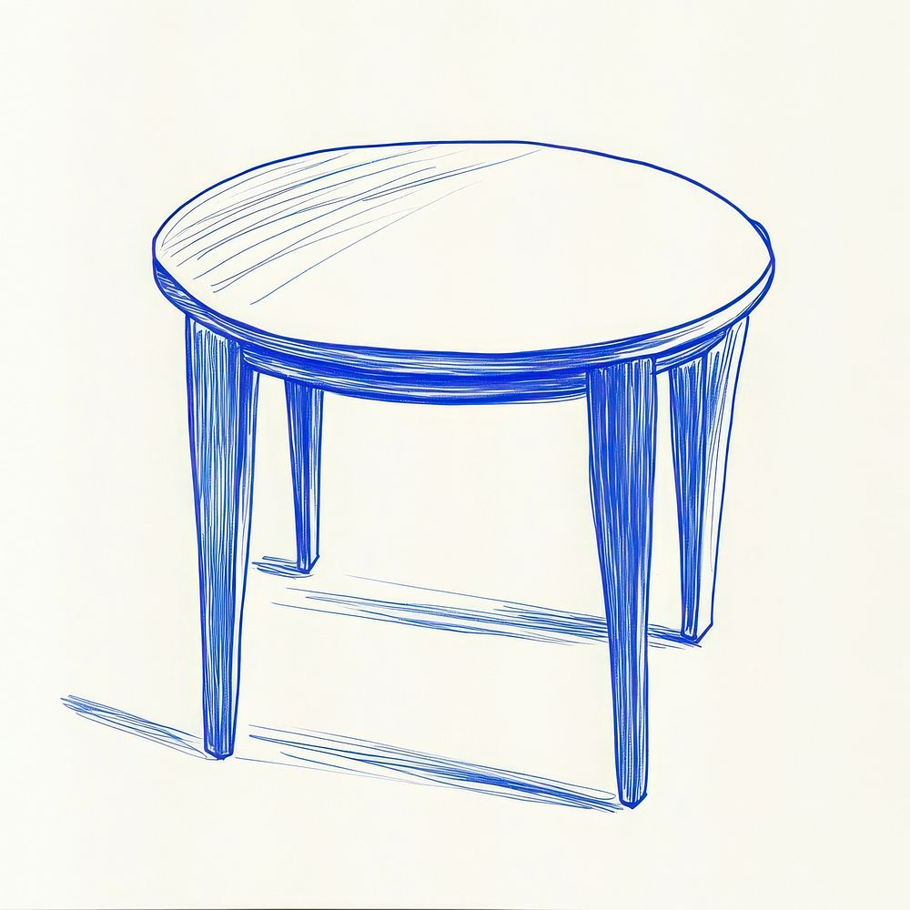 Outline Coffee table drawing furniture | Free Photo Illustration - rawpixel