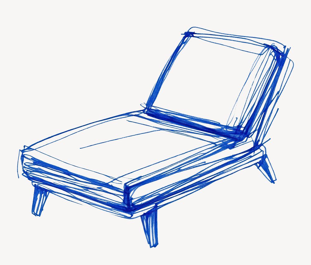 Outline Futon drawing furniture sketch | Free Vector - rawpixel