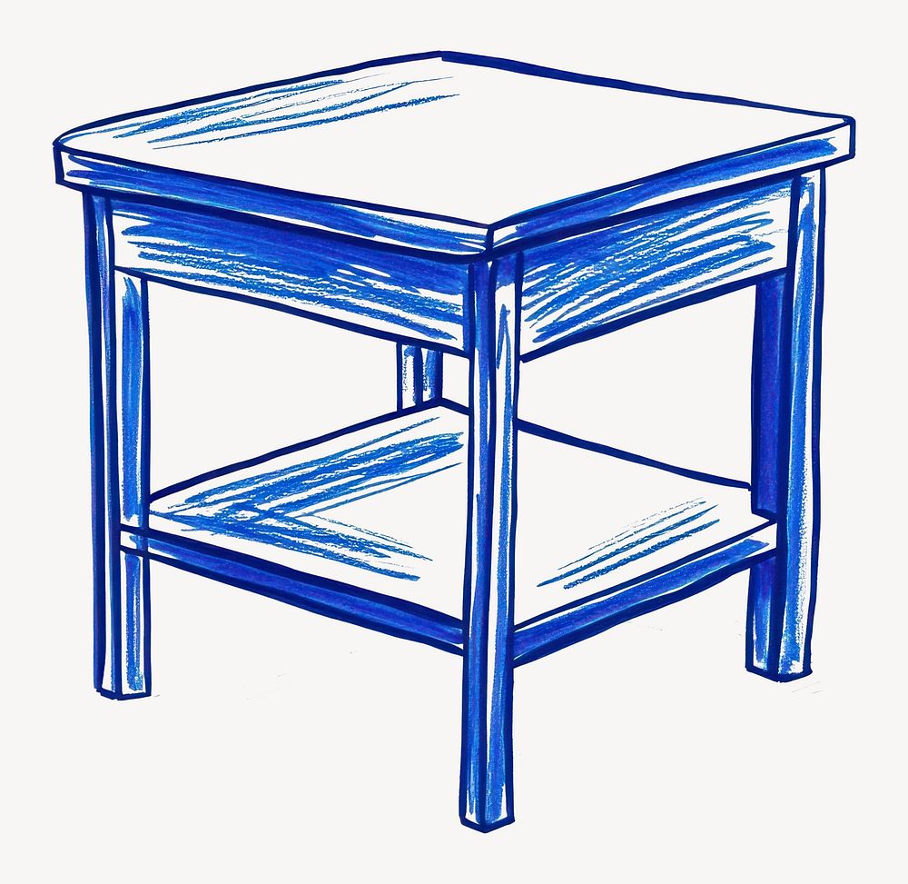 Outline Nightstand furniture drawing sketch | Free Vector - rawpixel
