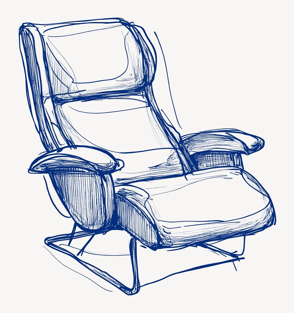 Outline Recliner furniture recliner drawing | Free Vector - rawpixel