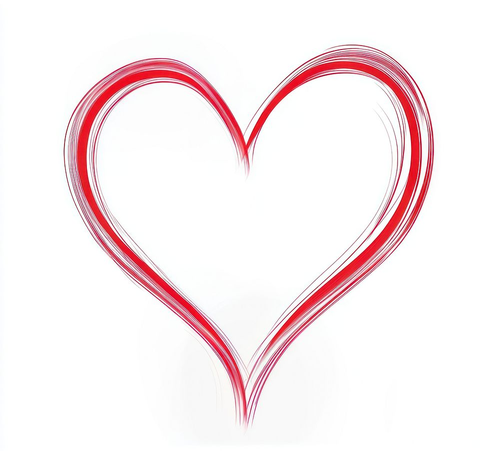 Simple line drawing heart shape | Free Photo Illustration - rawpixel