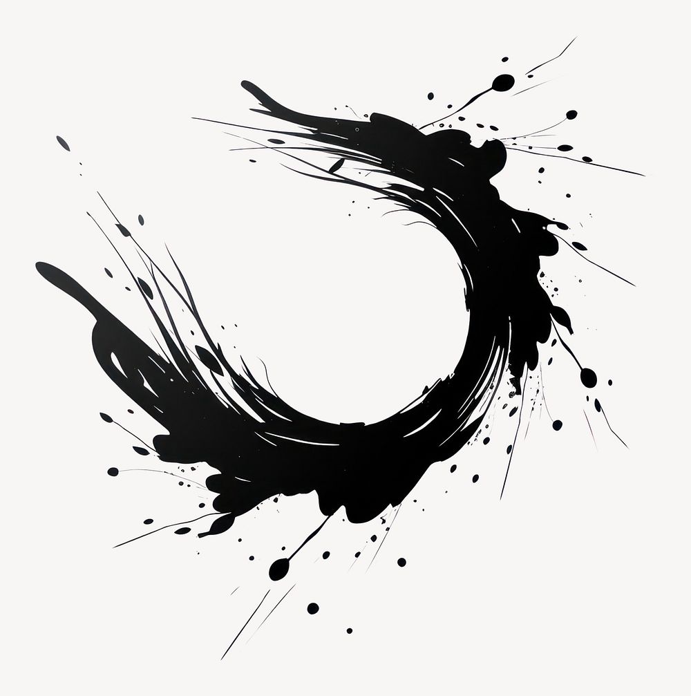 Ink splash art design black | Free Vector - rawpixel