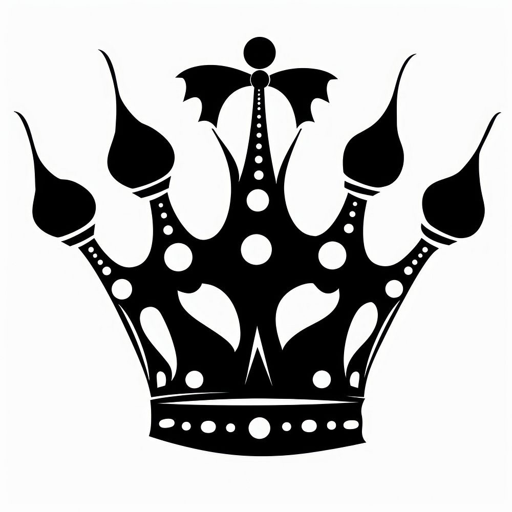 Jester Crown crown silhouette vector. | Free Photo Illustration - rawpixel
