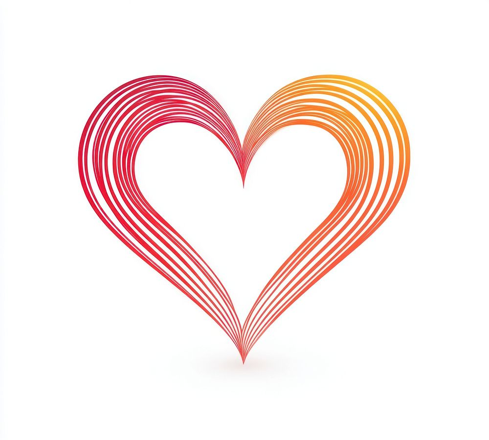 Heart shape gradient colors design | Free Photo Illustration - rawpixel