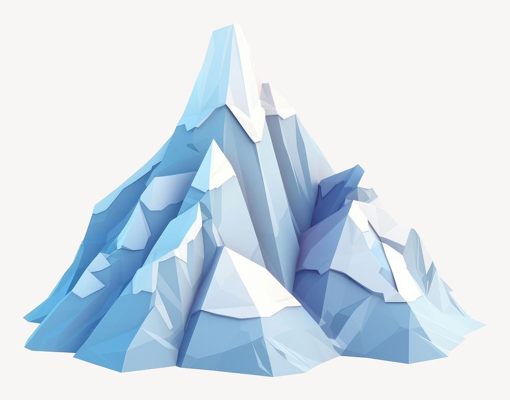 Art illustration mountain ice vector | Free Vector - rawpixel
