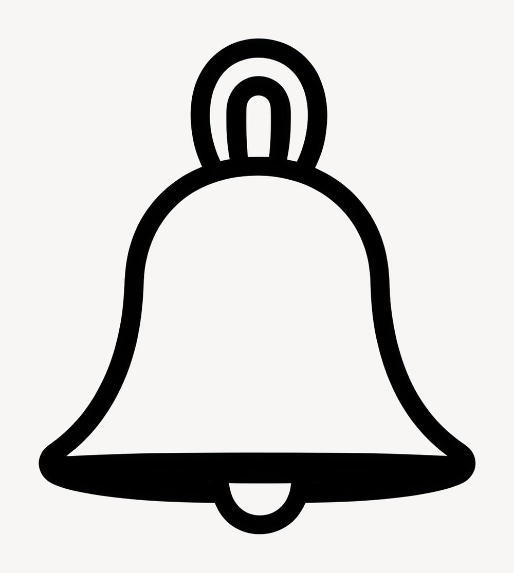 Bell icon minimalist notification illustration | Free Vector - rawpixel