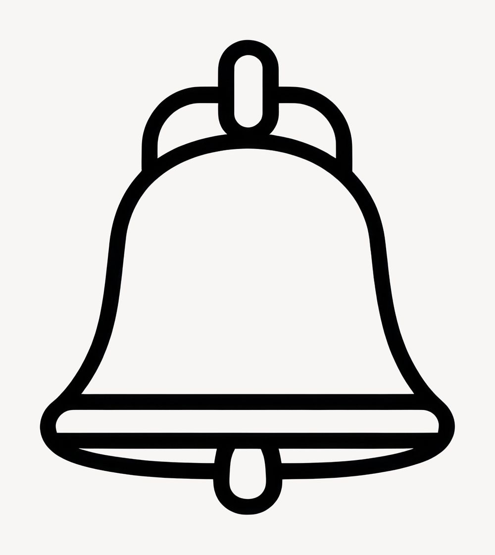 Bell icon minimalist notification illustration | Free Vector - rawpixel