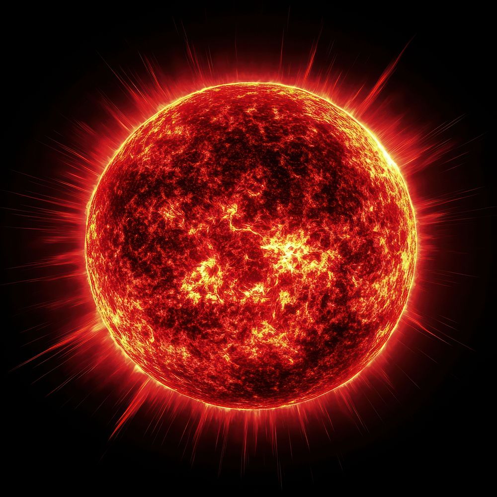 Real red sun astronomy cosmic | Free Photo - rawpixel