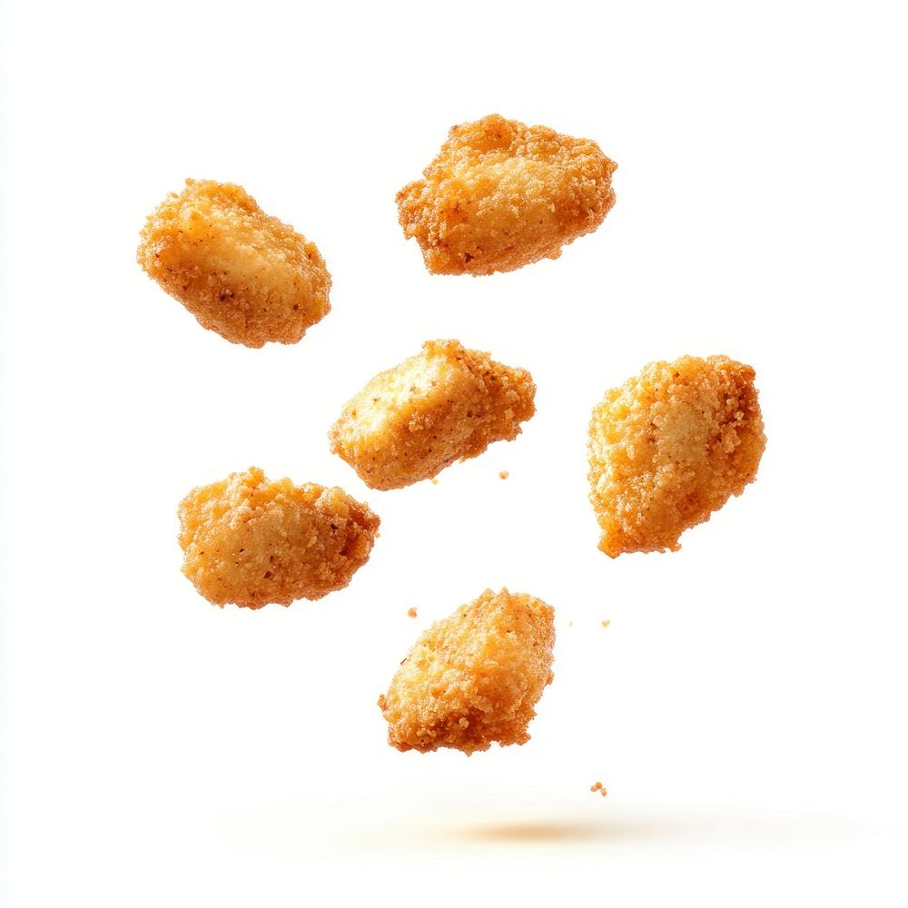 Crispy nugget pieces flying air | Free Photo - rawpixel