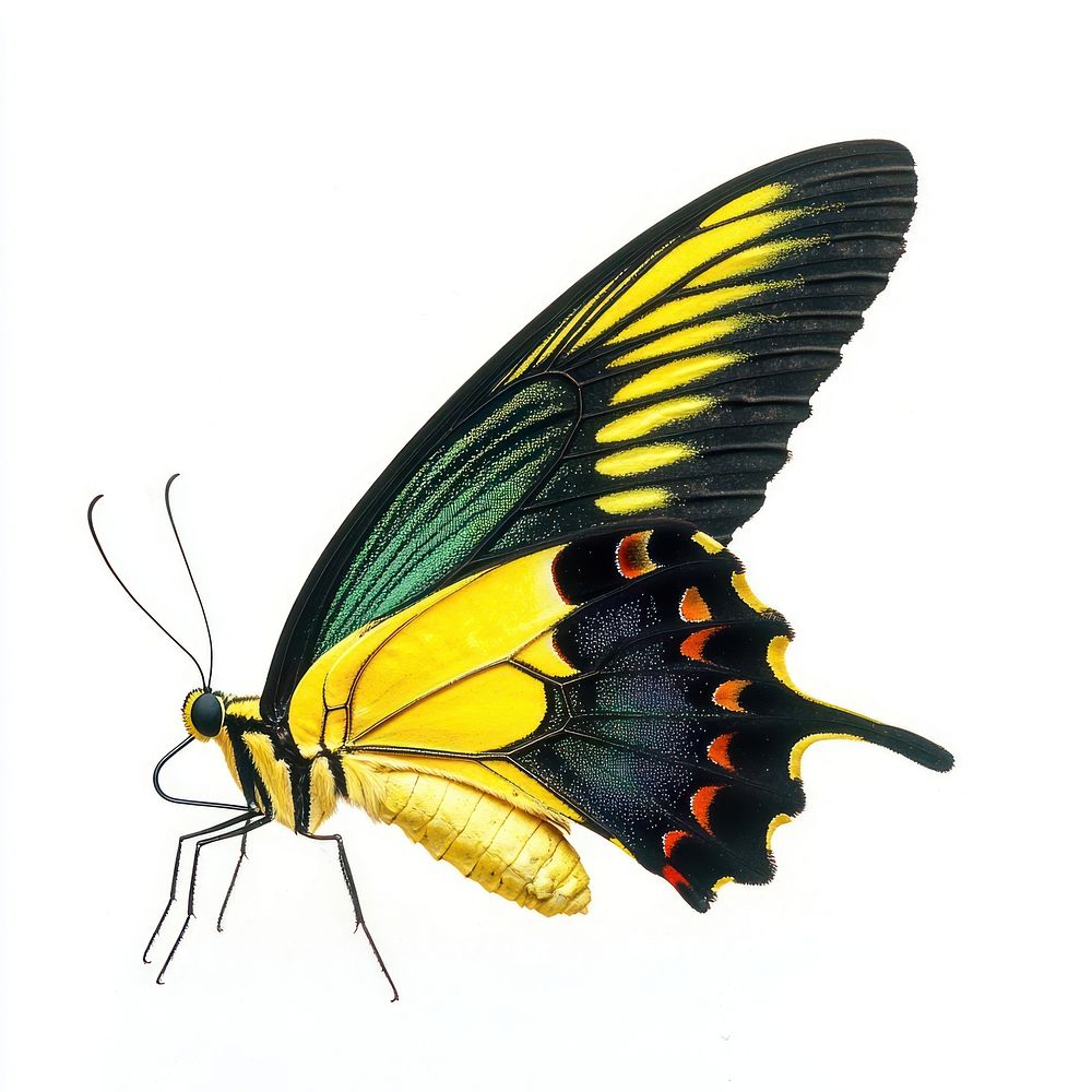 Chimaera birdwing butterfly invertebrate background | Free Photo - rawpixel