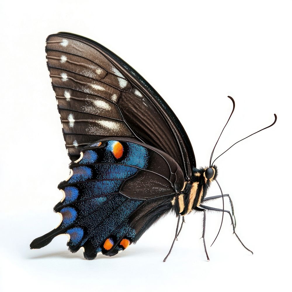 Blue Triangle butterfly invertebrate animal | Free Photo - rawpixel