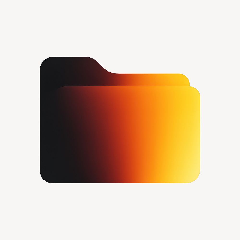 Gradient folder icon illustration | Free Photo Illustration - rawpixel