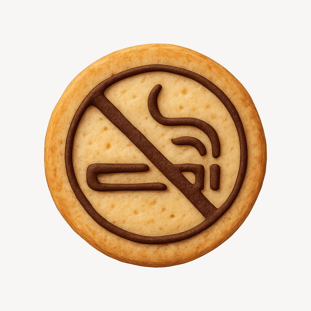 No smoking cookie design | Free Photo Illustration - rawpixel