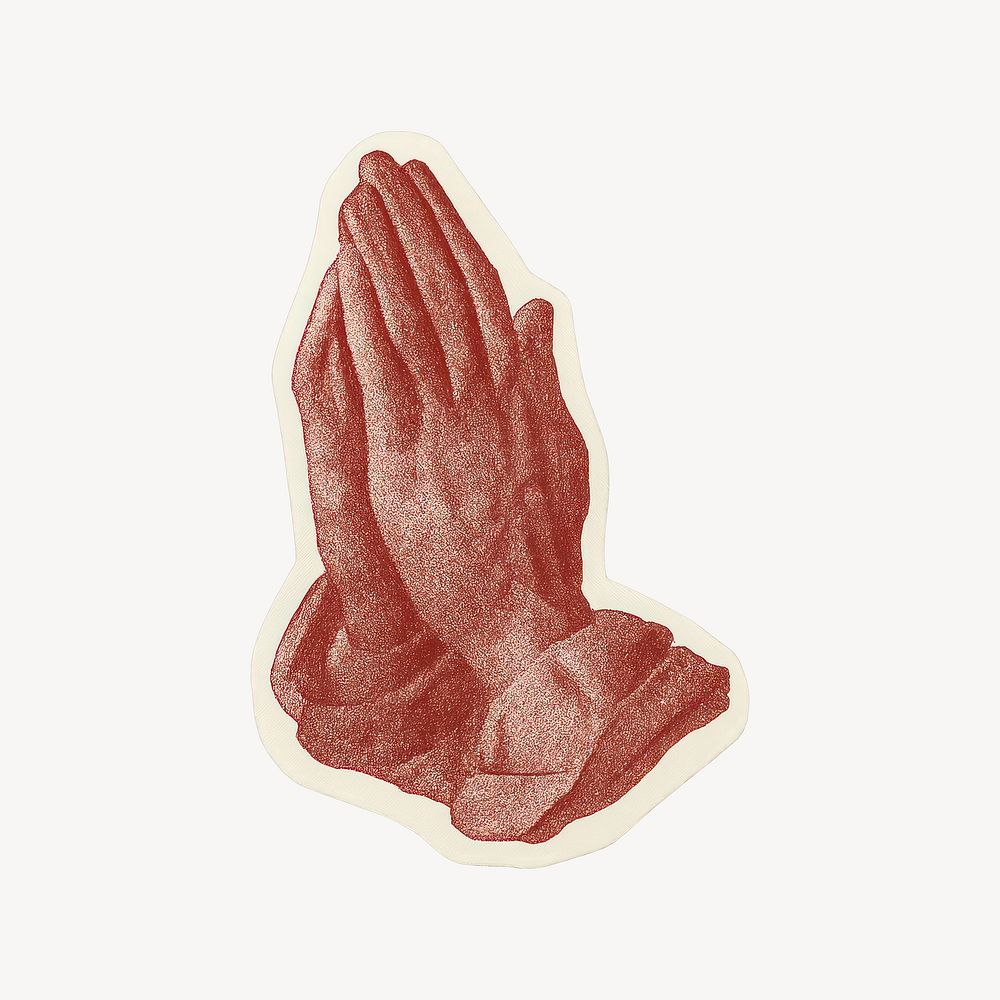 Vintage praying hands illustration | Free Photo Illustration - rawpixel