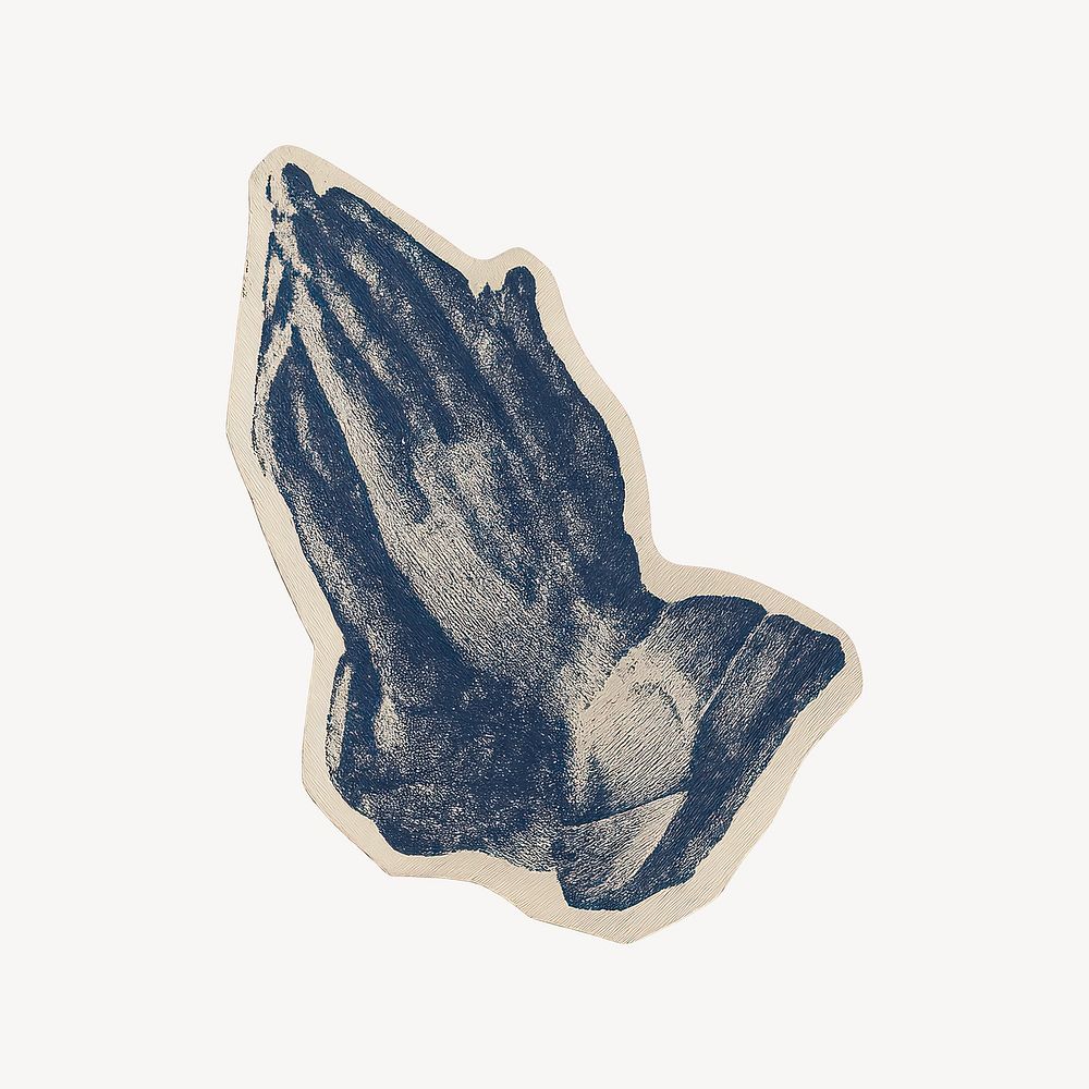 Vintage praying hands illustration | Free Photo Illustration - rawpixel