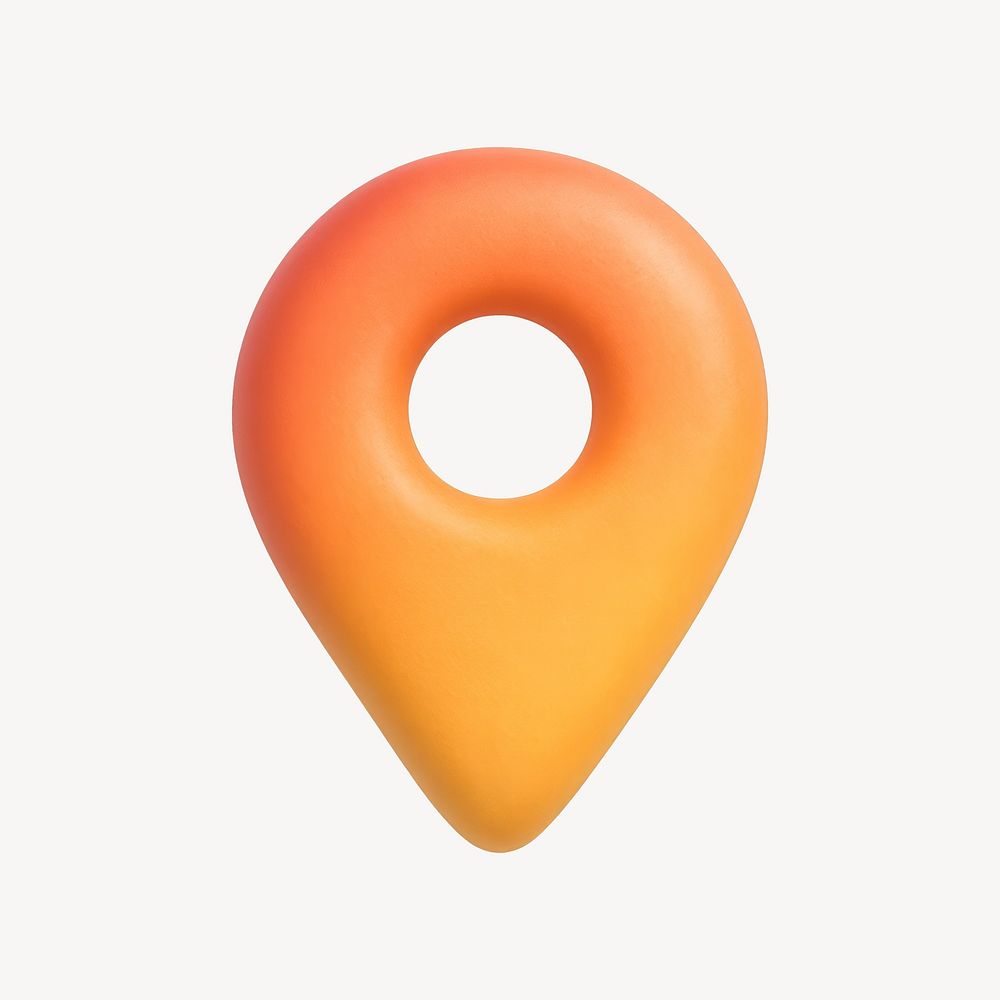 Colorful 3D location pin | Free Photo Illustration - rawpixel