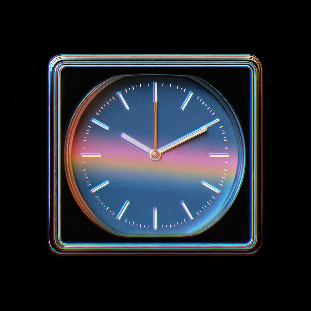 Digital+colorful+clock Aesthetic Images | Free Photos, PNG Stickers ...