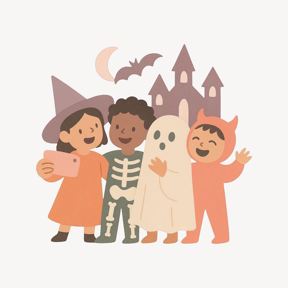 Skeleton Ghost Background Cute Images | Free Photos, PNG Stickers ...