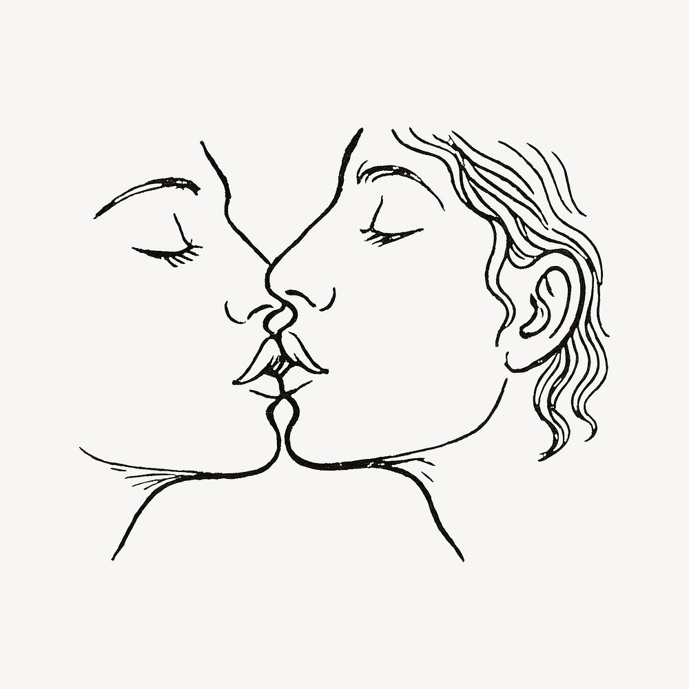 Abstract Face Line Drawing Aesthetic PNG Images | Free Photos, PNG ...