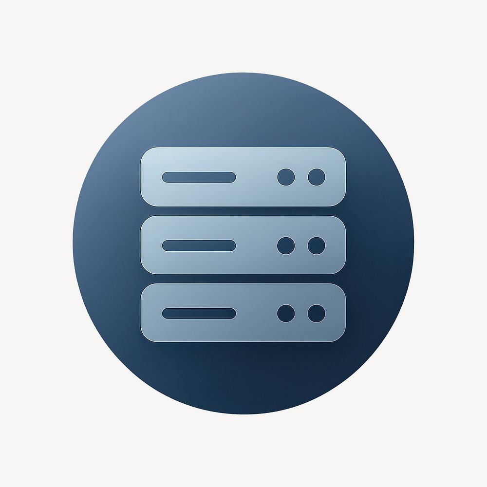Database Blue Server Icon Background Images | Free Photos, PNG Stickers ...
