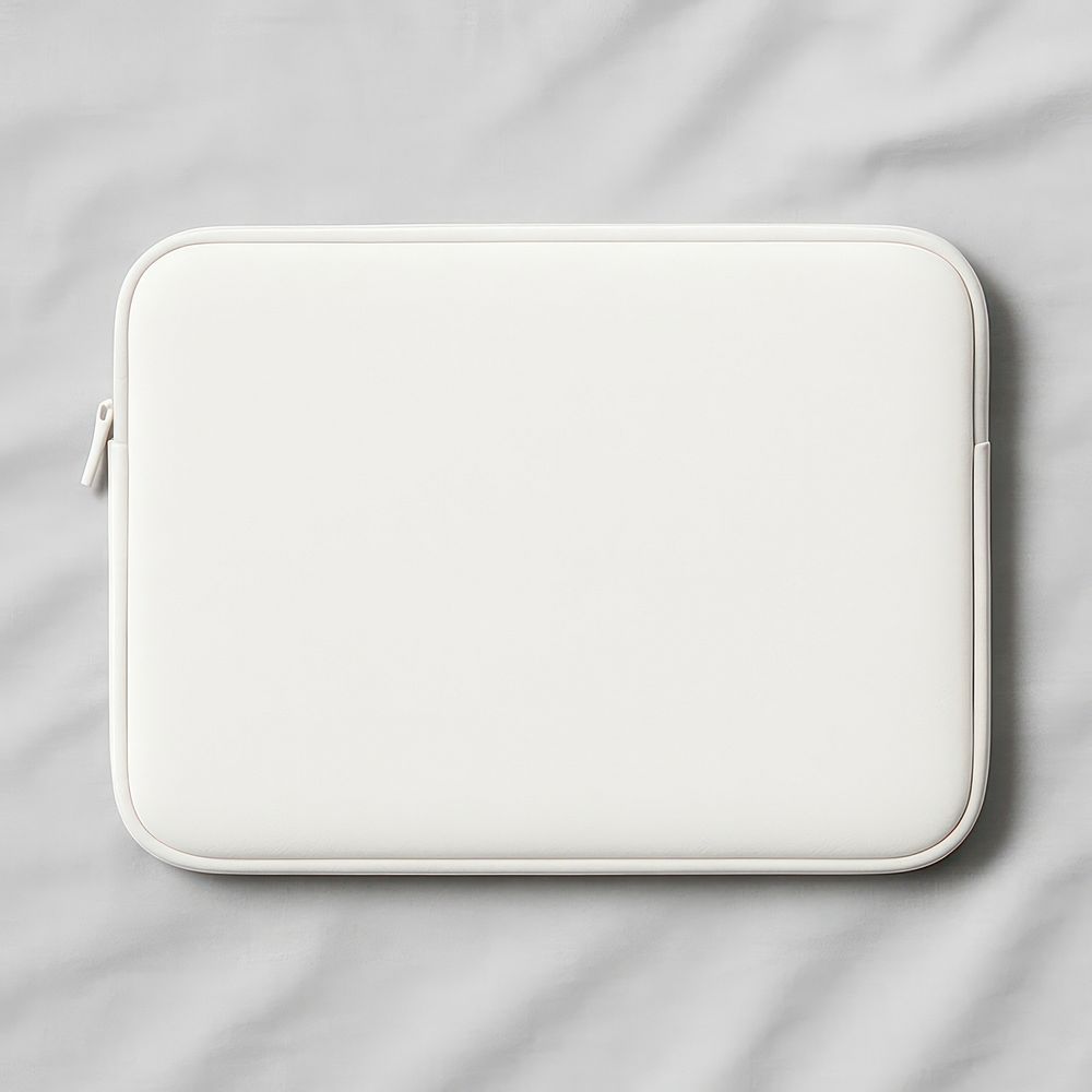 Minimalist white laptop sleeve | Free Photo - rawpixel