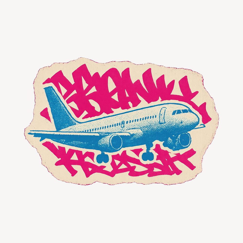 Airplane Sticker Paper Background Images | Free Photos, PNG Stickers ...