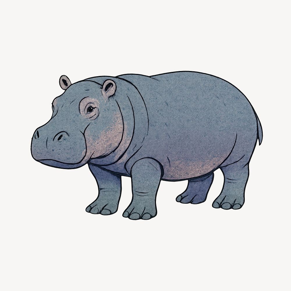 Hippopotamus Cartoon Shadow Images | Download Free Design Resources on ...