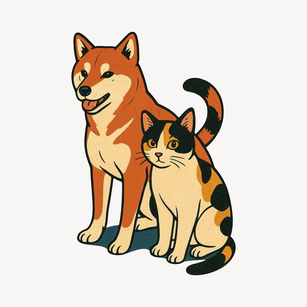 Pets Of Cat Dog Animal Graphic Shadow Images | Free Photos, PNG ...