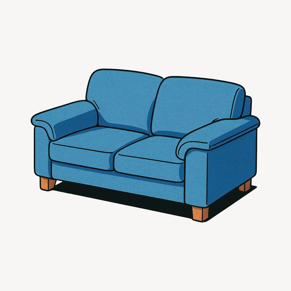 Blue Couch Background Shadow Images | Free Photos, PNG Stickers ...