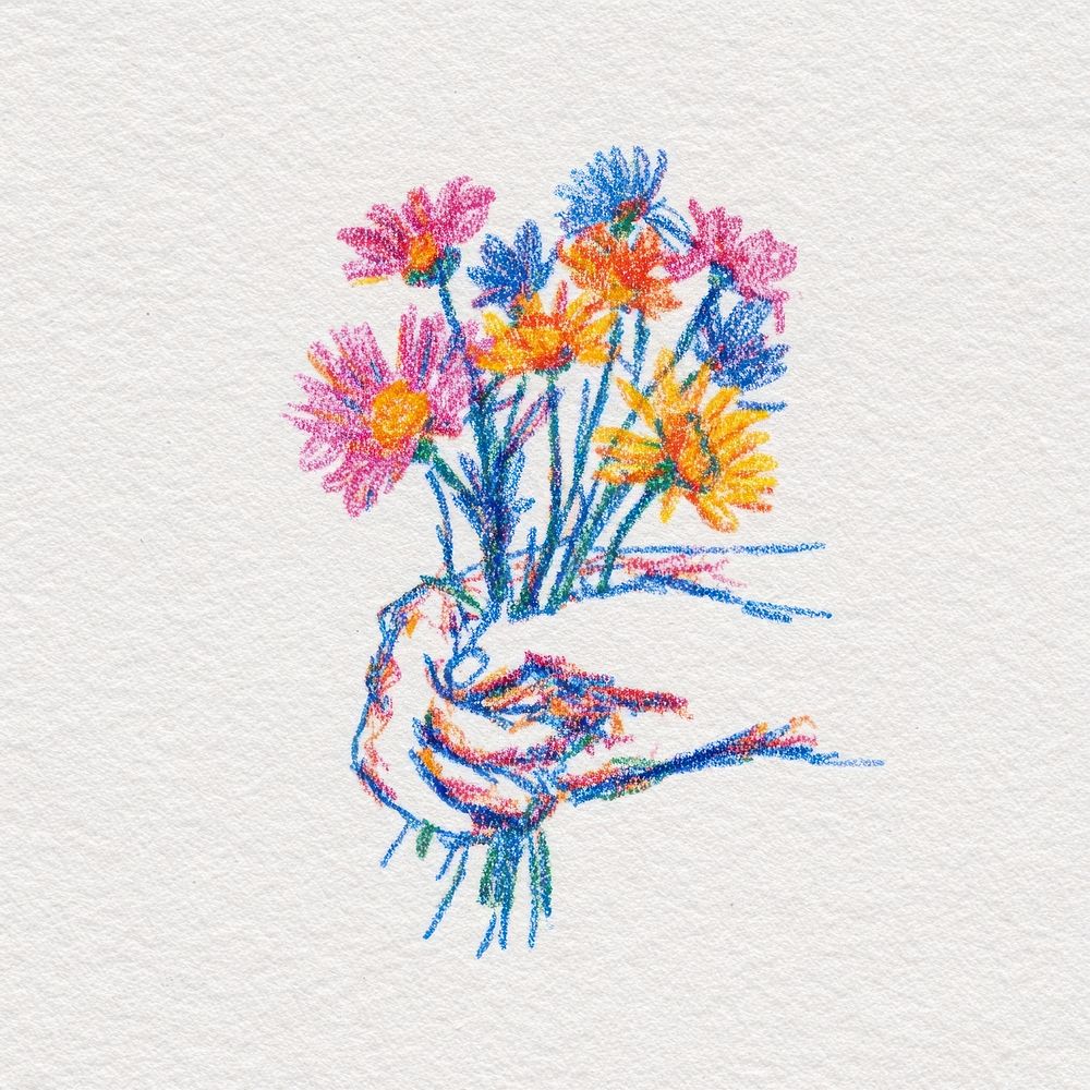 Pencil+sketch+flower PNG Images | Free Photos, PNG Stickers, Wallpapers ...