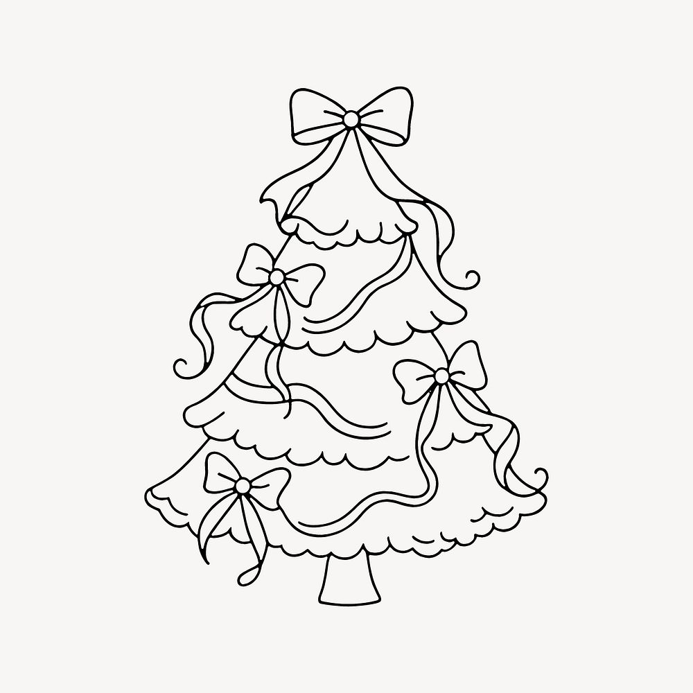 Drawing Of A Christmas Tree Cute Images | Free Photos, PNG Stickers ...
